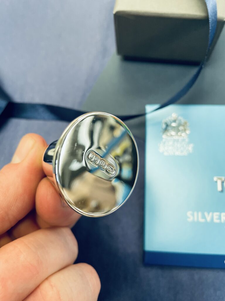 Hallmarked Sterling Silver Beehive Box for First Tooth | Richmond Silver